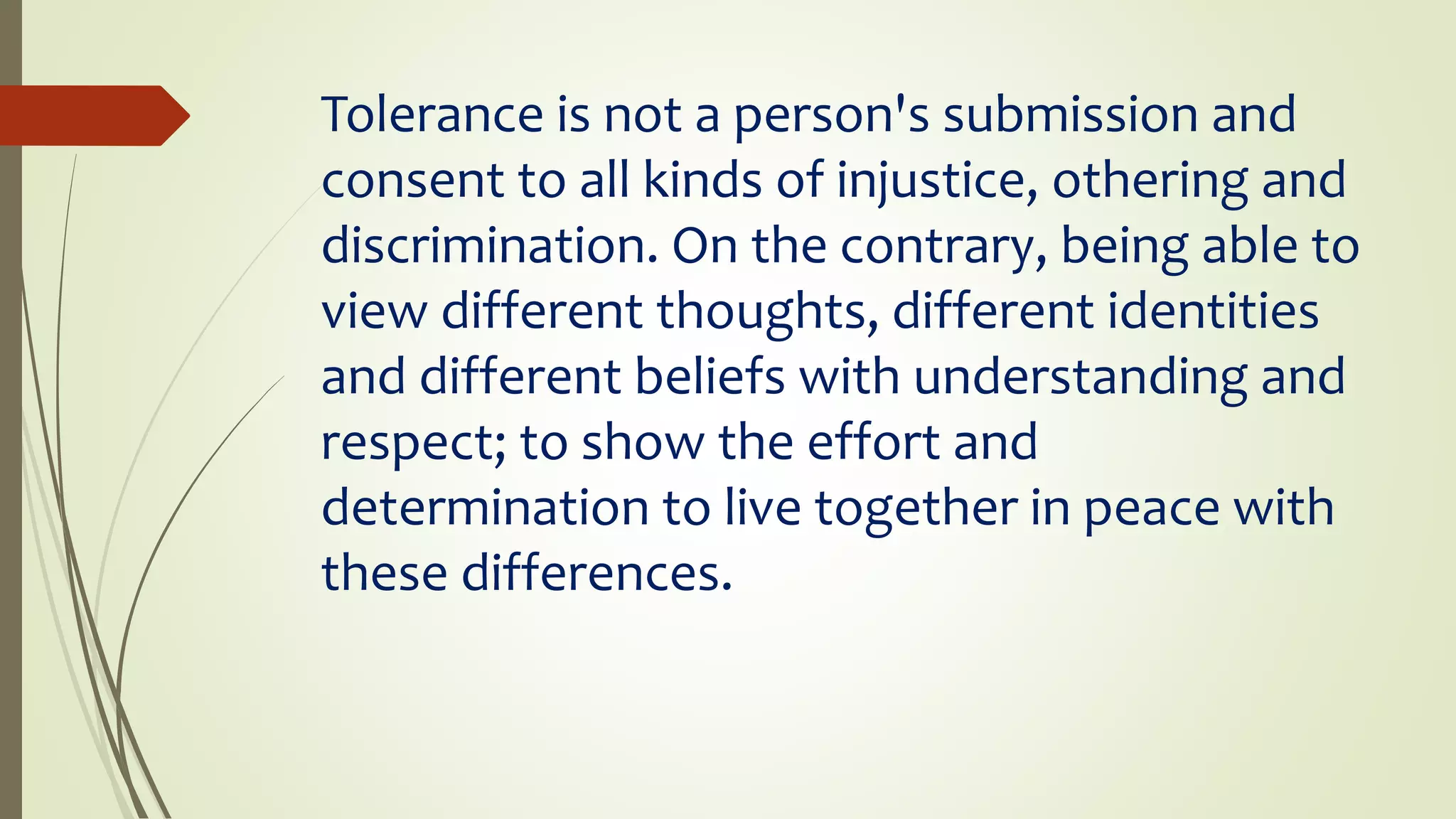 Tolerance for religious diversity | PPTX