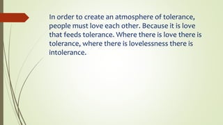 Tolerance for religious diversity | PPTX