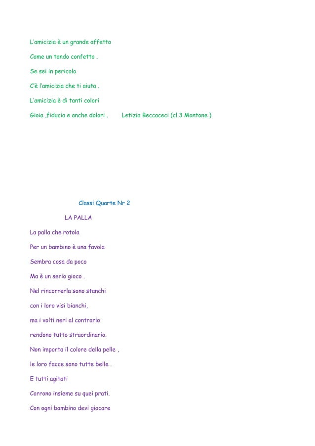 Tolerance italian poems | PDF