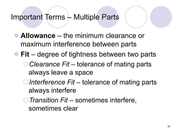 Tolerances | PPT | Physics | Science