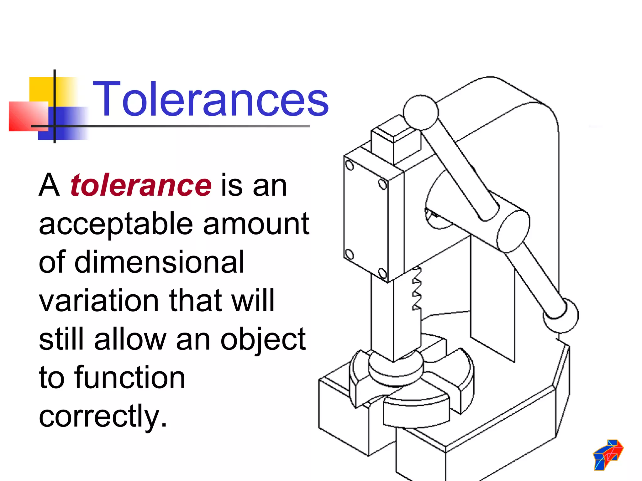 Tolerances | PPT | 3-D Graphics | Computer Software and Applications
