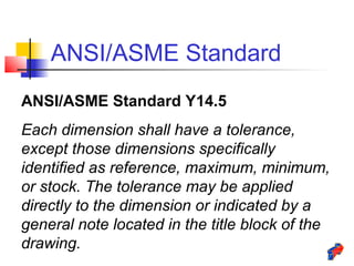 Tolerances | PPT | 3-D Graphics | Computer Software and Applications