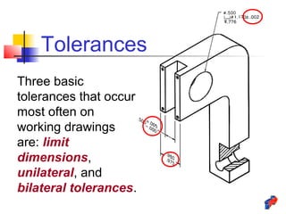 Tolerances | PPT | 3-D Graphics | Computer Software and Applications