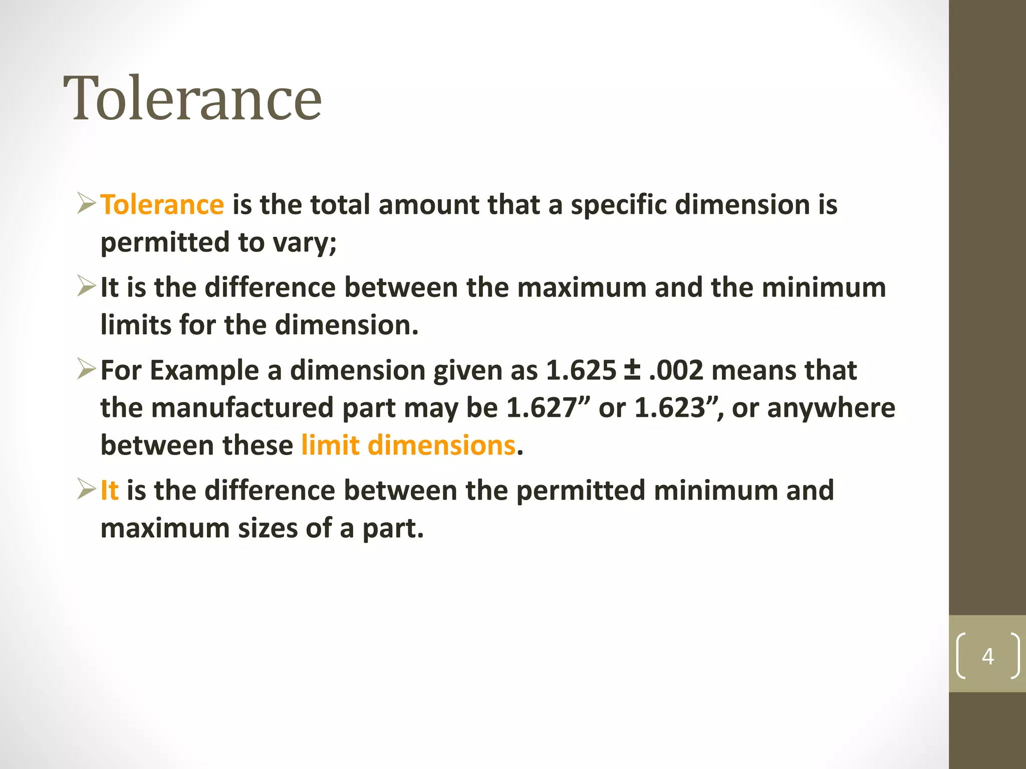 Tolerances and allowances | PPTX | Business | Business and Finance