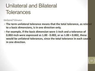 Tolerances and allowances | PPTX | Business | Business and Finance