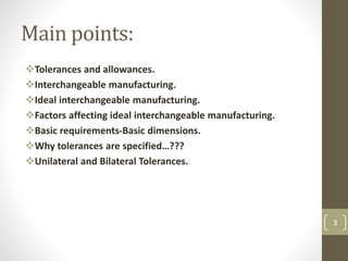 Tolerances and allowances | PPTX | Business | Business and Finance