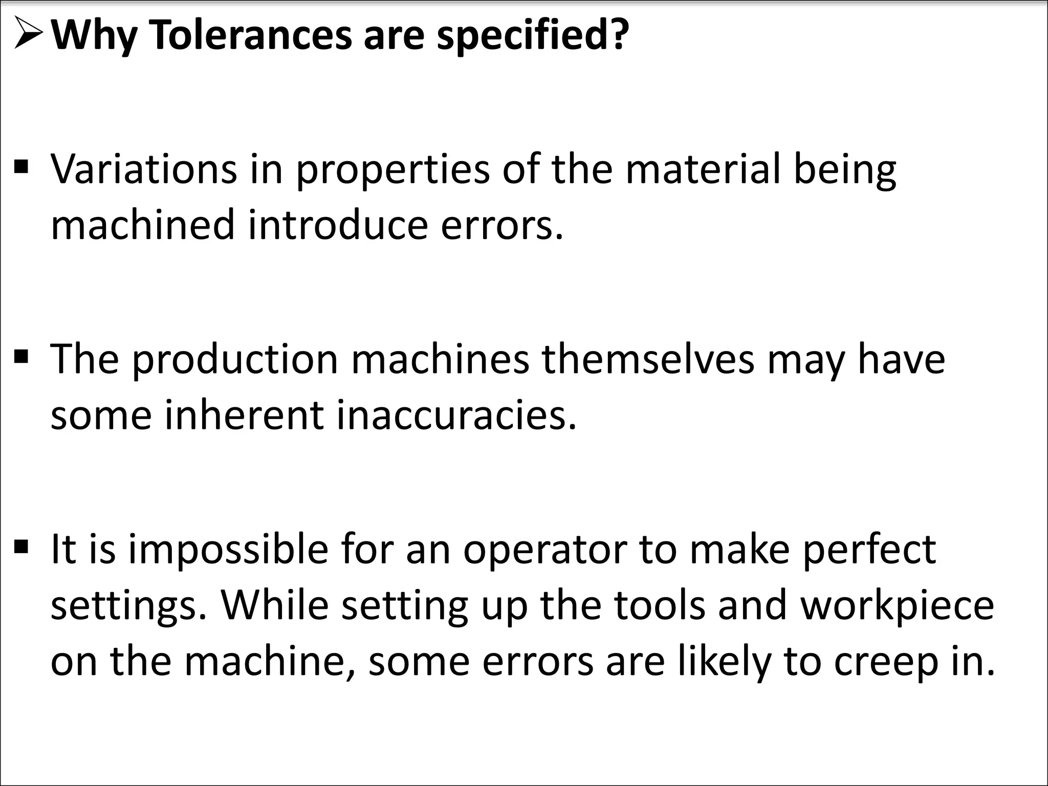 Tolerances and allowances | PPTX