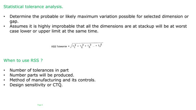 Tolerance stack up and analysis mn | PDF