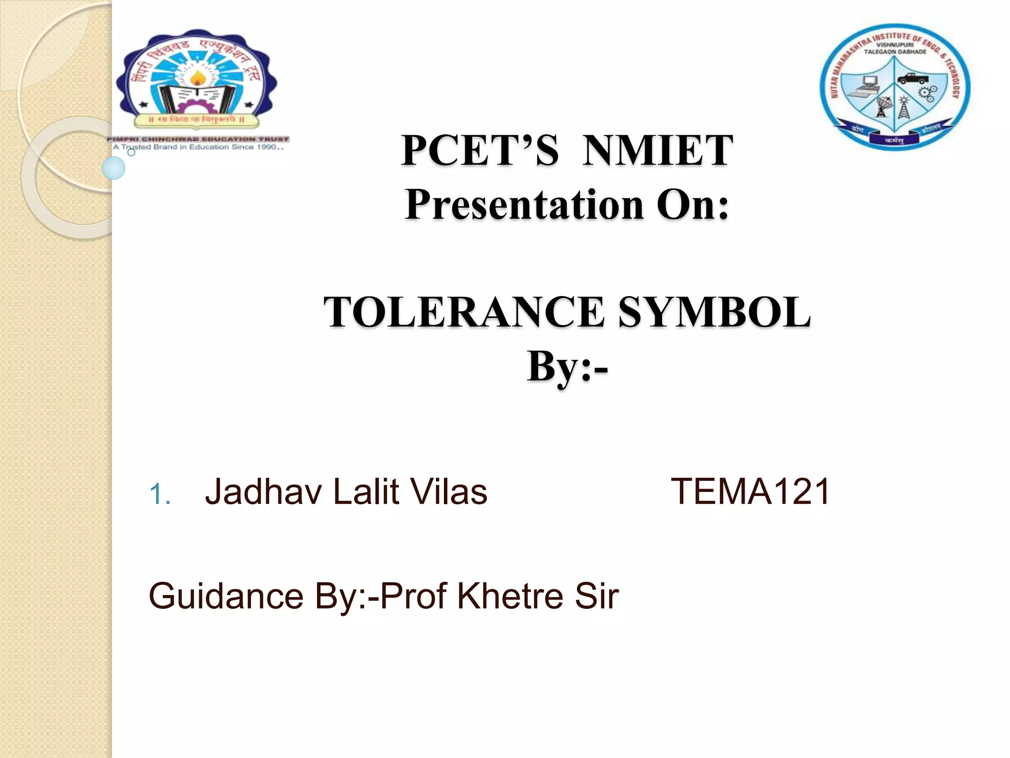 Tolerance symbol | PPTX