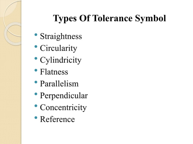 Tolerance symbol | PPTX | Drawing and Sketching | Arts and Crafts