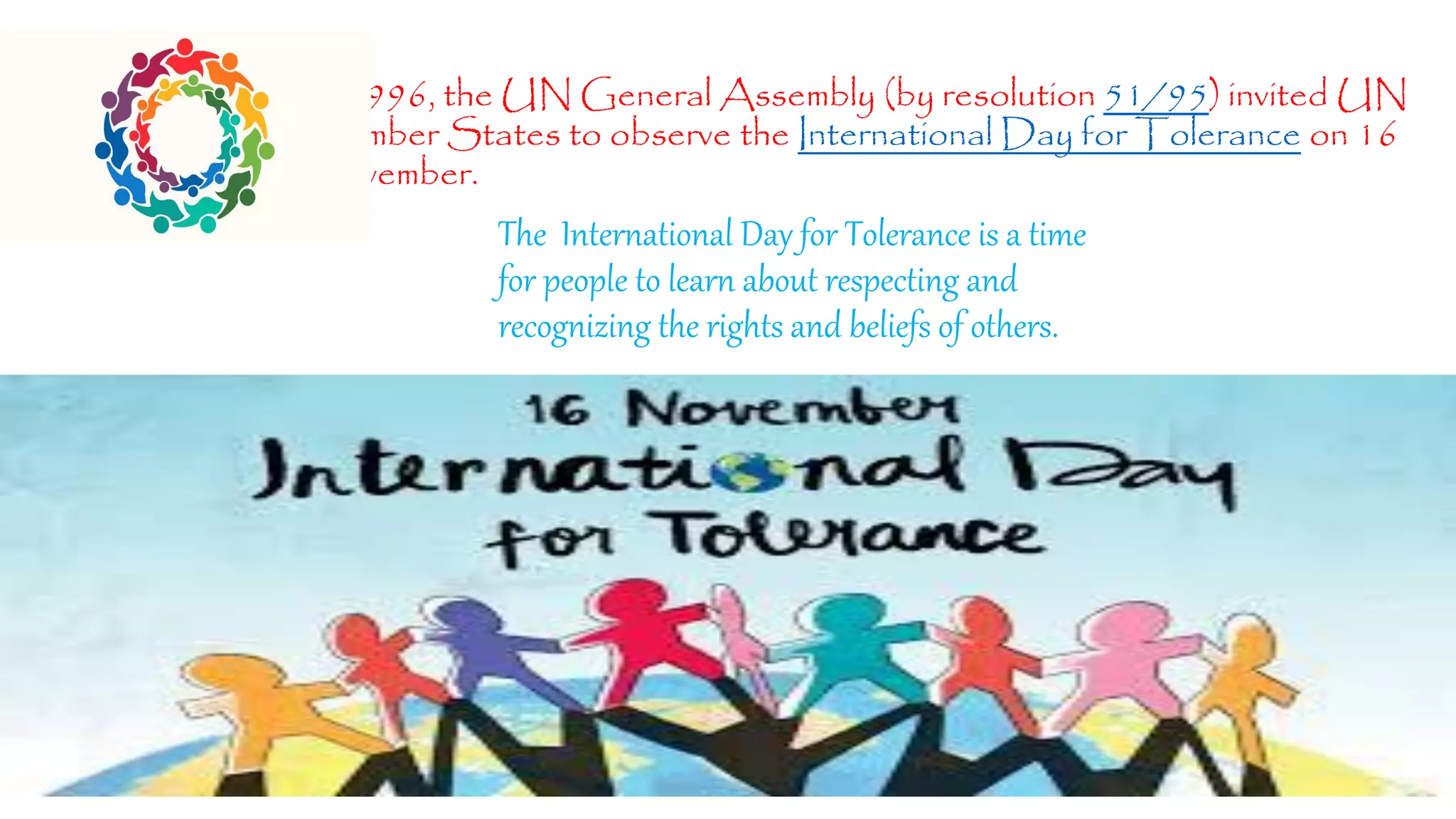 Tolerance, Types of Discrimination and Human Rights | PPT