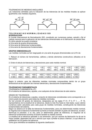 Tolerancias dimensionales | DOC