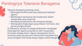 Toleransi dalam Kehidupan membangun umat | PPTX