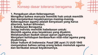 Toleransi dalam Kehidupan membangun umat | PPTX