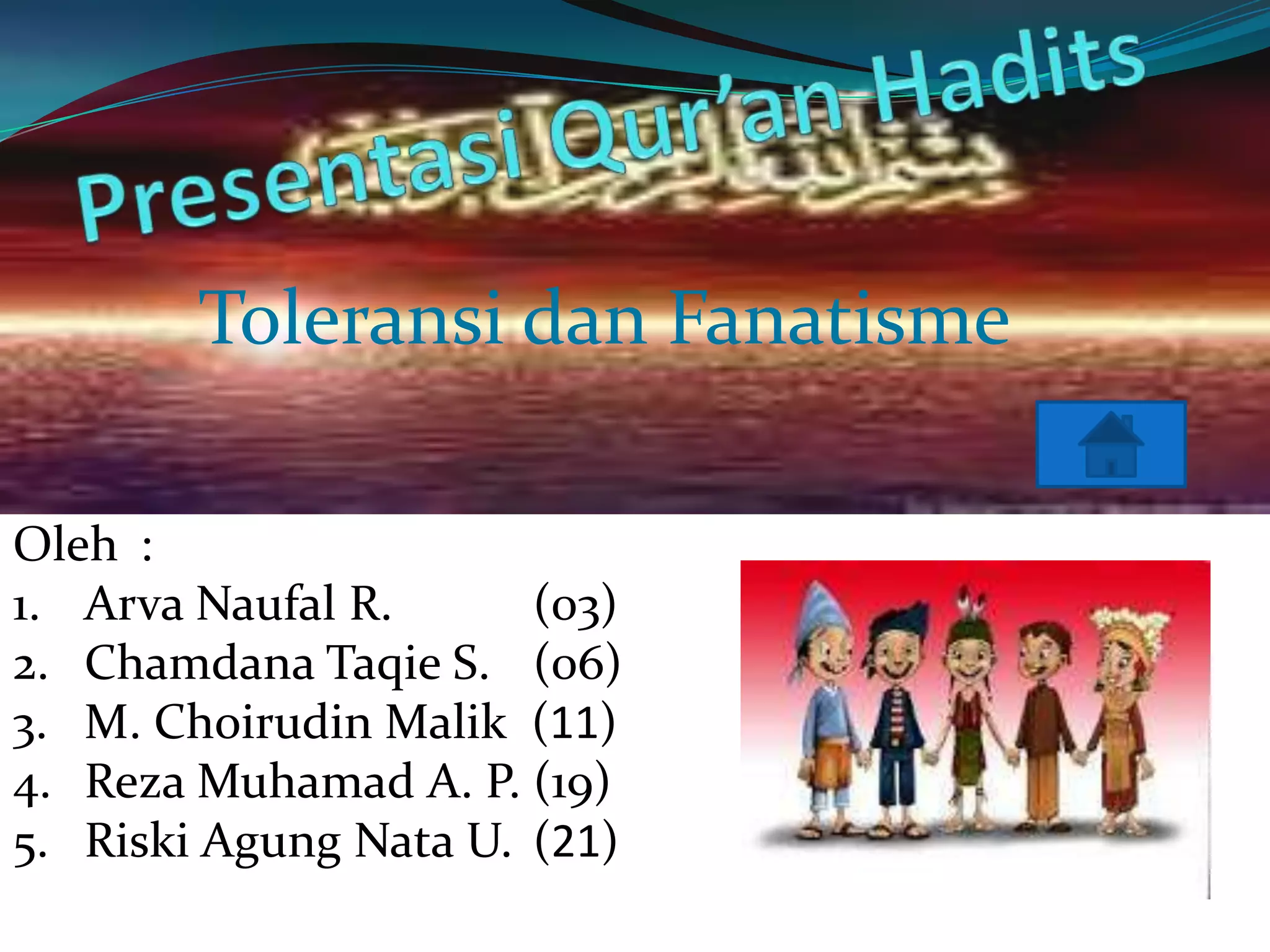 Toleransi dan fanatisme | PPTX