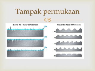 TOLERANSI KONFIGURASI KEKASARAN PERMUKAAN | PPTX