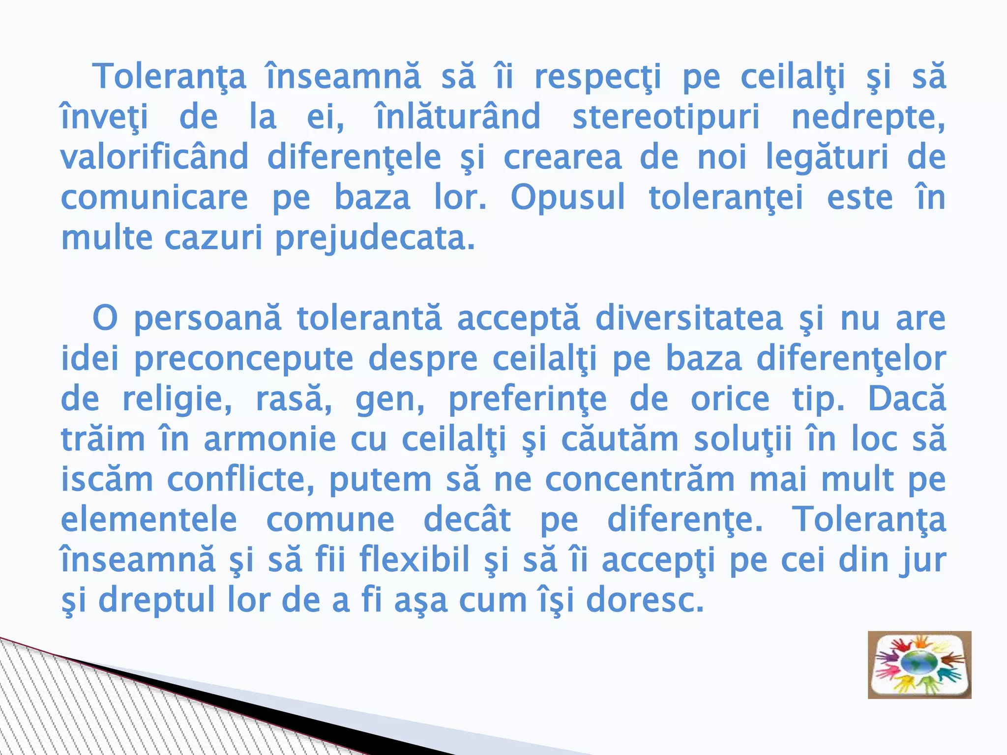 Toleranta | PPTX