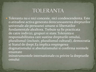 Toleranta zuica si iagaru | PPTX