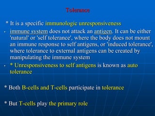 Tolerence and autoimmun diseases.pptx
