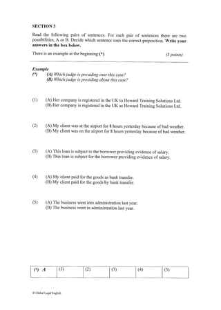 TOLES шалгалтын жишээ тест | PDF