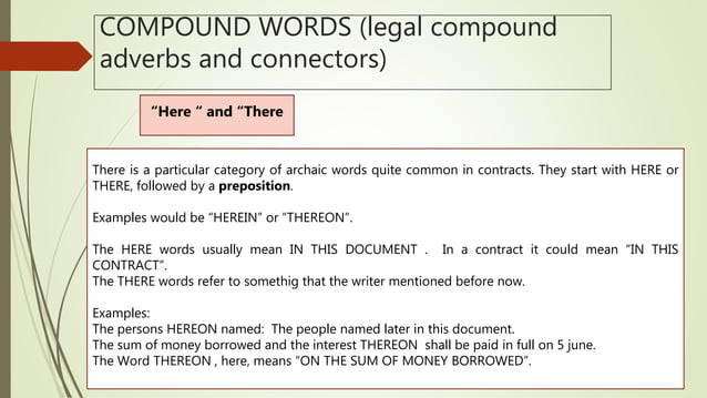 Contract Law. Wording of Contracts. | PPT