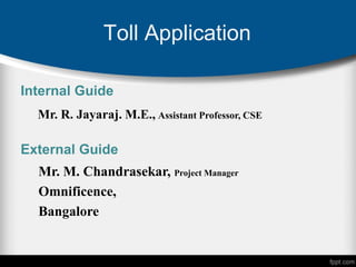 Toll app - Android project | PPTX
