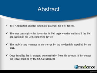 Toll app - Android project | PPTX