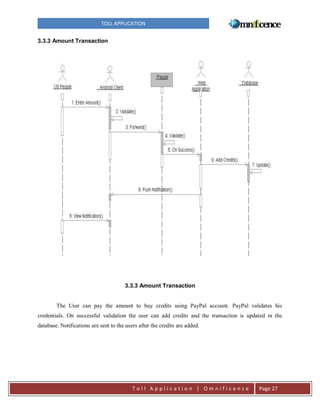 Toll application - .NET and Android - SRS | PDF