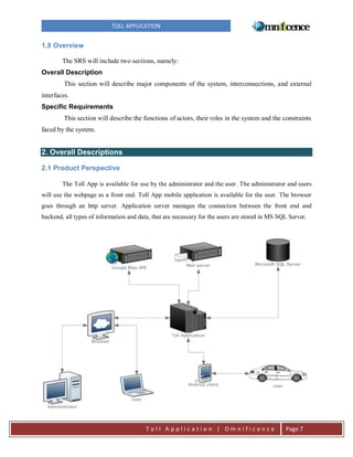 Toll application - .NET and Android - SRS | PDF