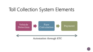 Use of Technology in Toll Collection & Management | PPTX
