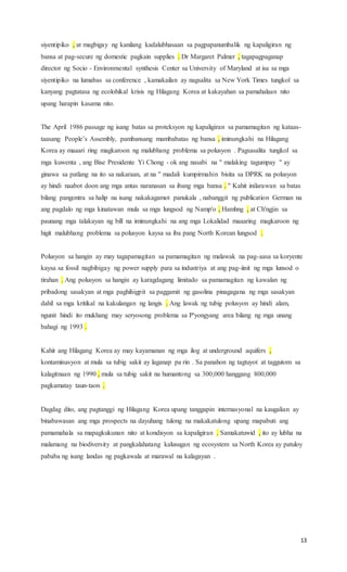 Ang Pananaliksik sa Bansang North Korea | DOCX