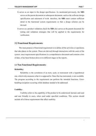 Tollgate management system project report..pdf