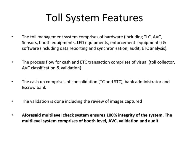 Tolling systems | PPT