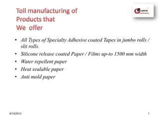 Toll manufacturing | PDF | Scrapbooking | Arts and Crafts