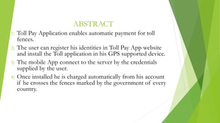 Toll pay | PPTX