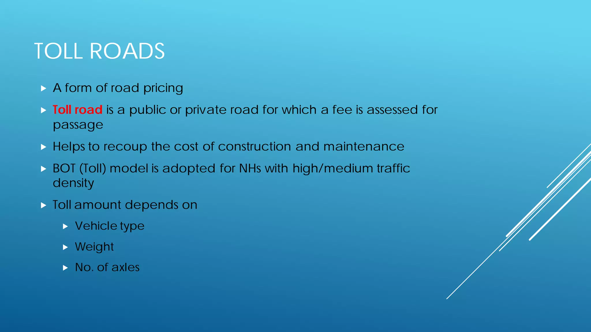 Toll Roads and Risk Assessment | PDF