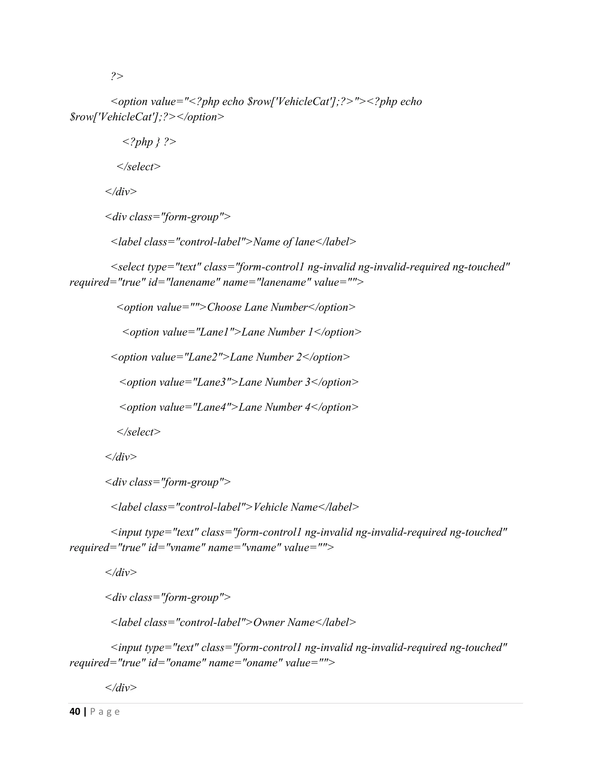 Toll tax management system project report..pdf