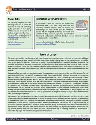 Tolly report: Trend Micro Deep Security 7.5 vs. McAfee and Symantec ...