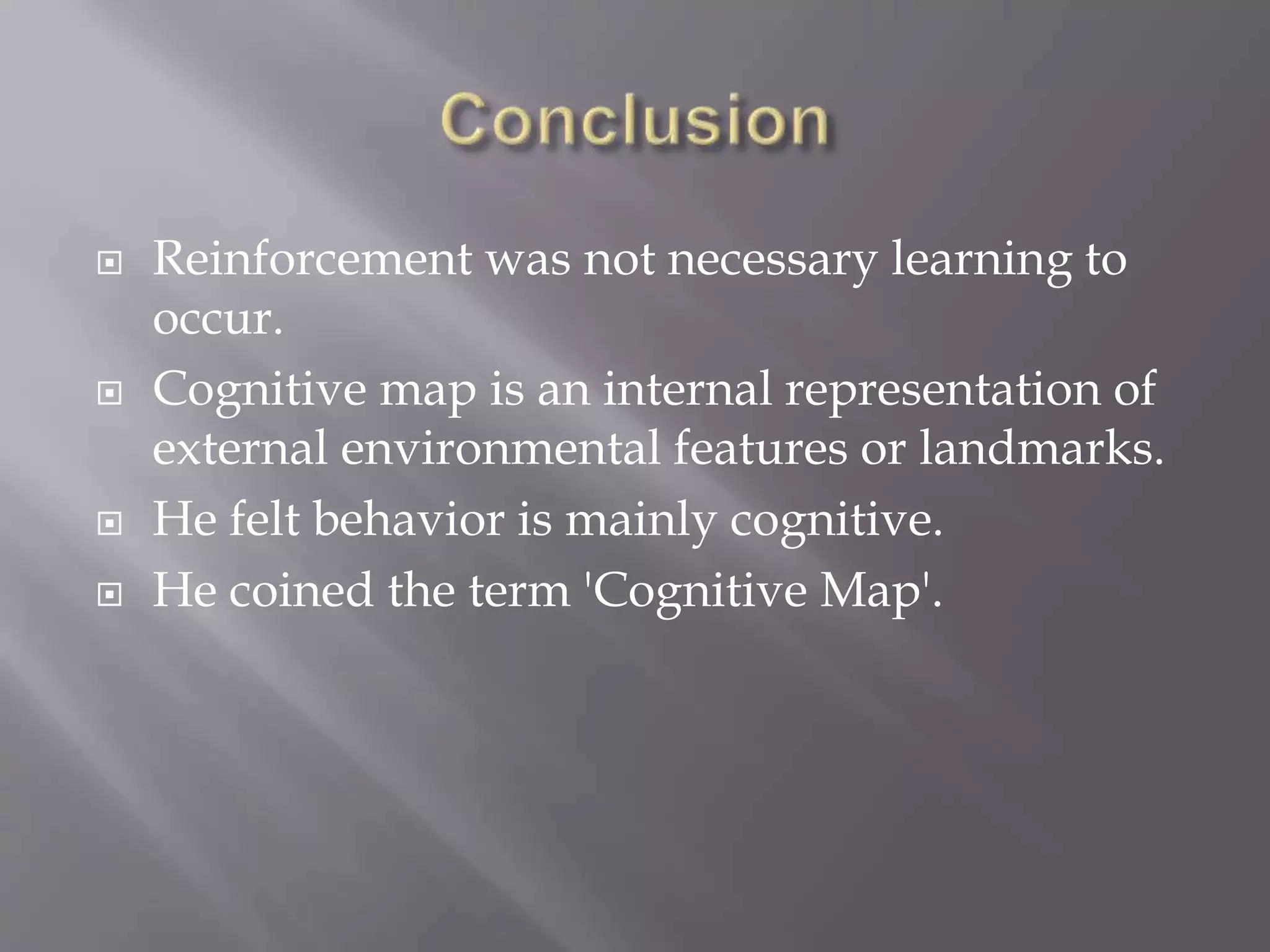Tolman theory | PPTX