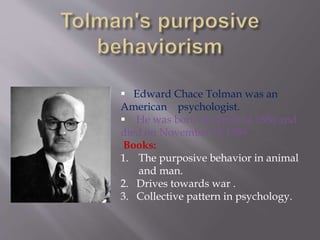 Tolman theory | PPTX