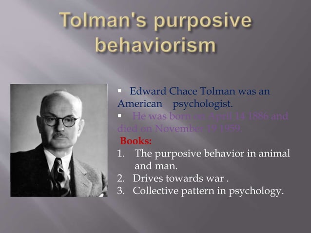Tolman theory | PPTX