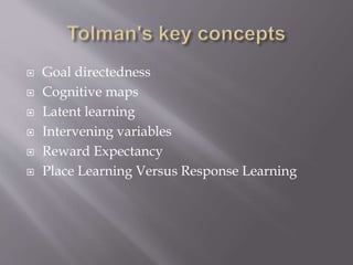 Tolman theory | PPTX