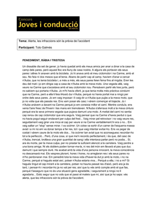 Tolo Galmés / Alerta, les infraccions són la prèvia de l'accident | PDF