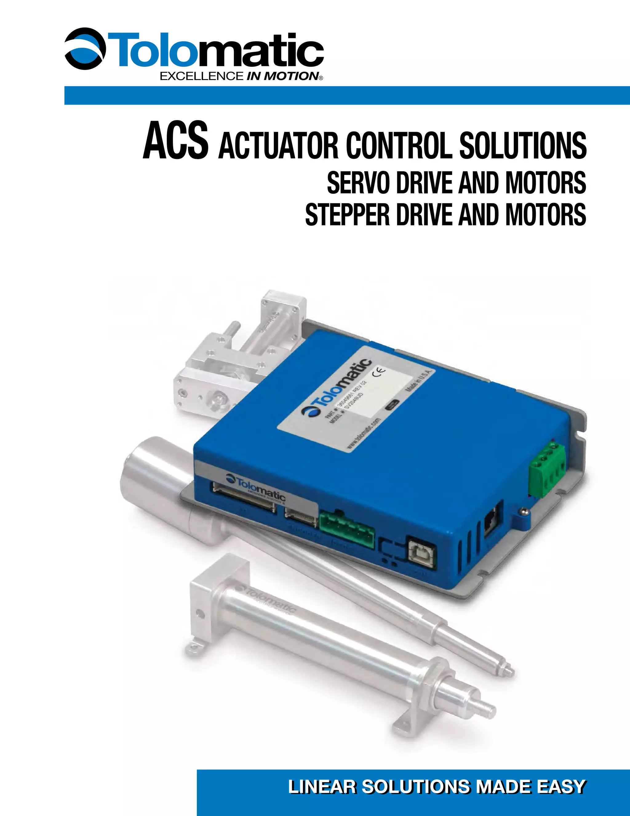 Tolomatic acs drive controller brochure | PDF