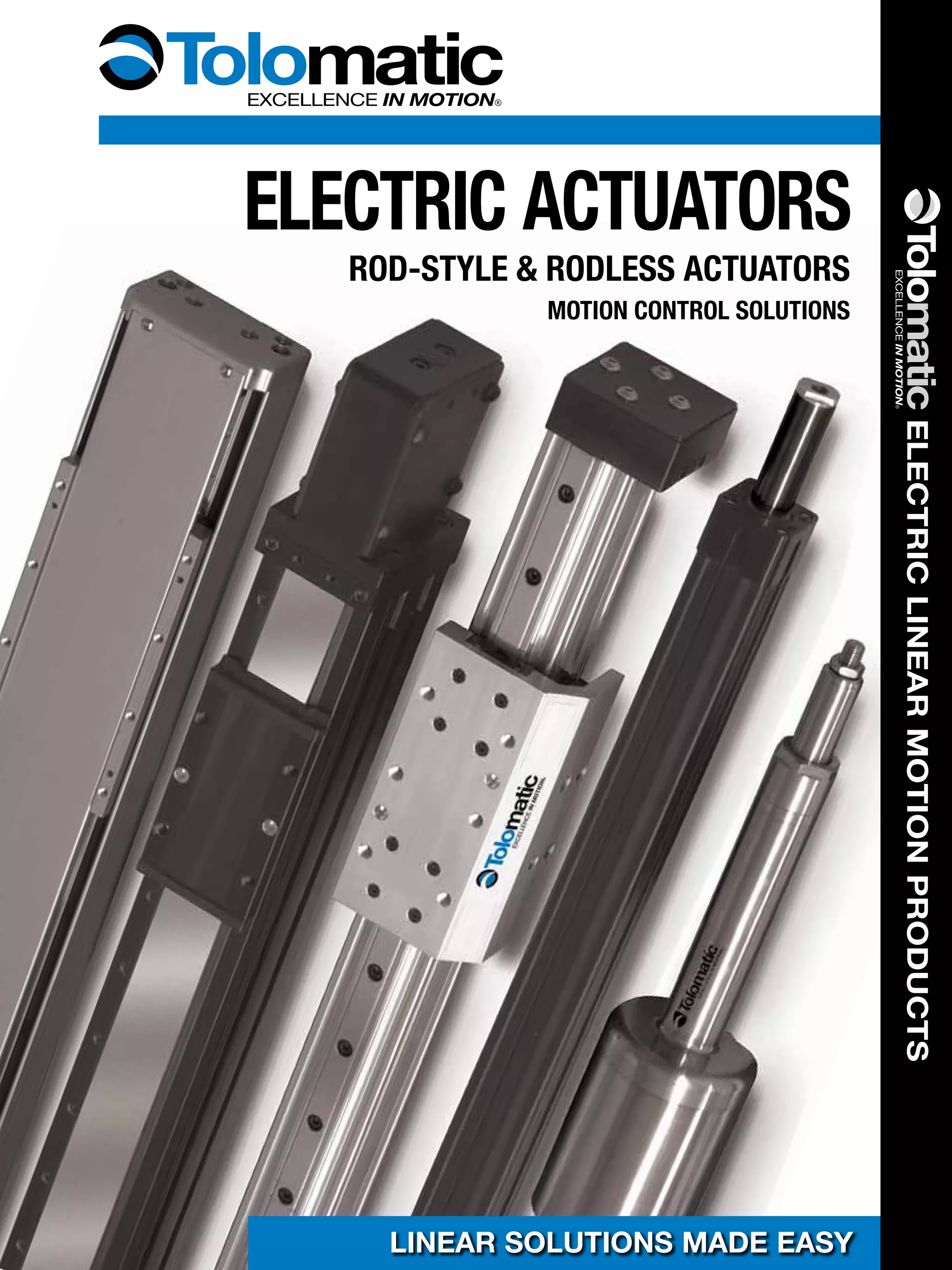 Tolomatic electric linear motion products foldout brochure | PDF ...