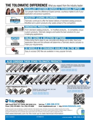 Tolomatic electric stepper products brochure | PDF
