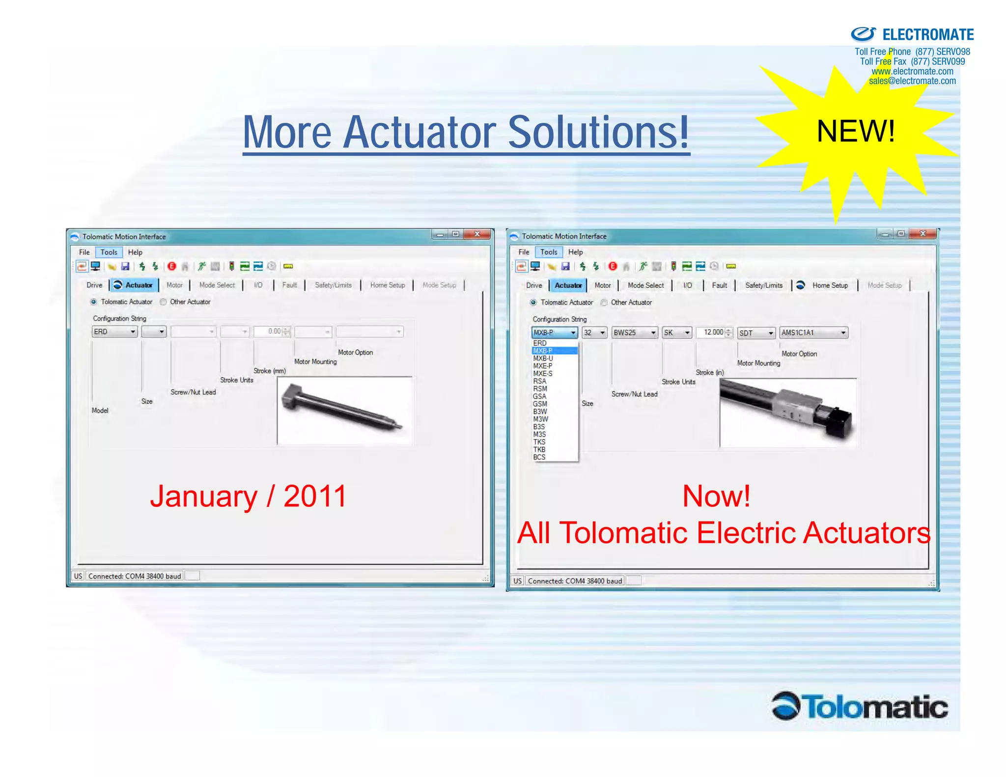 Tolomatic ERD20 and acs ethernet presentation