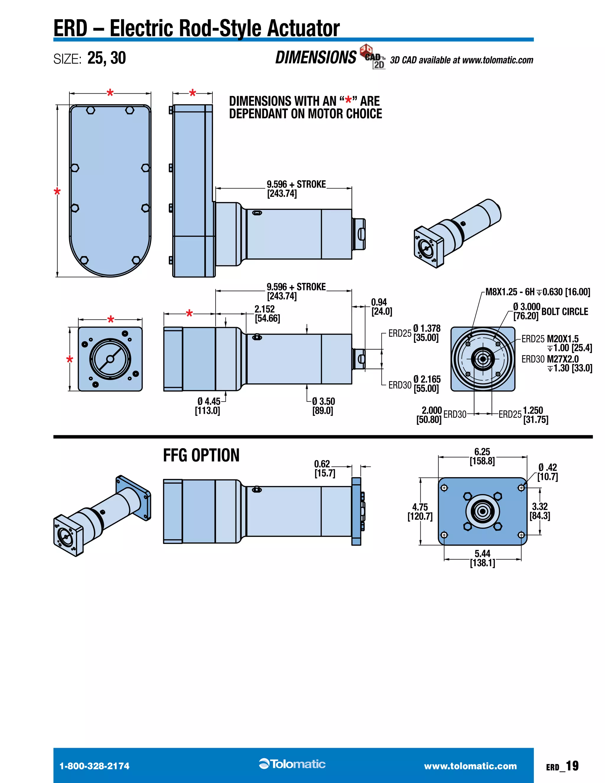 Tolomatic erd electric rod style actuator brochure | PDF