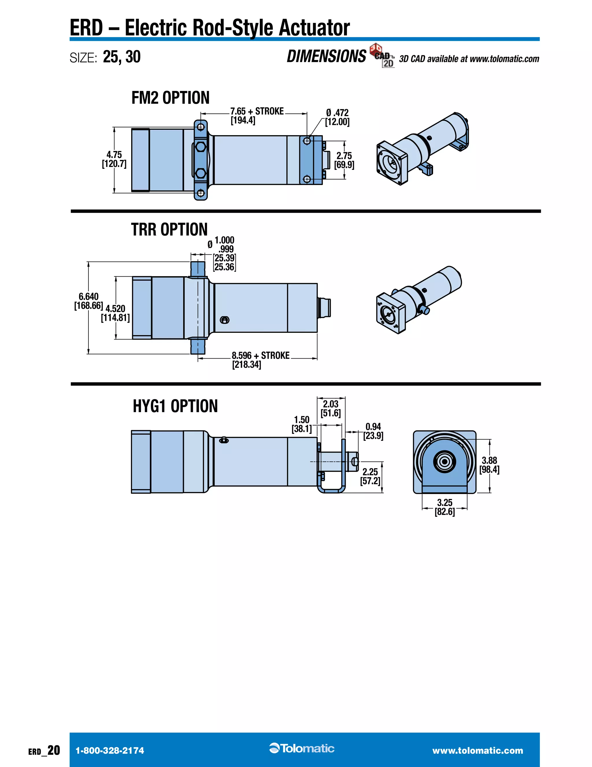 Tolomatic erd electric rod style actuator brochure | PDF