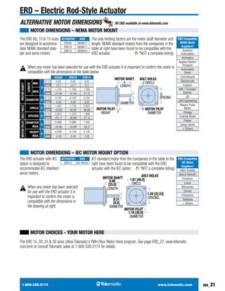 Tolomatic erd electric rod style actuator brochure | PDF